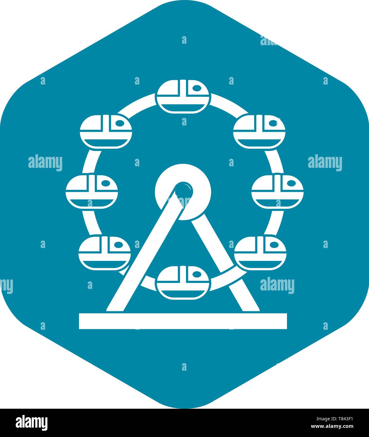 Giant ferris wheel icon, simple style Stock Vector Image & Art - Alamy
