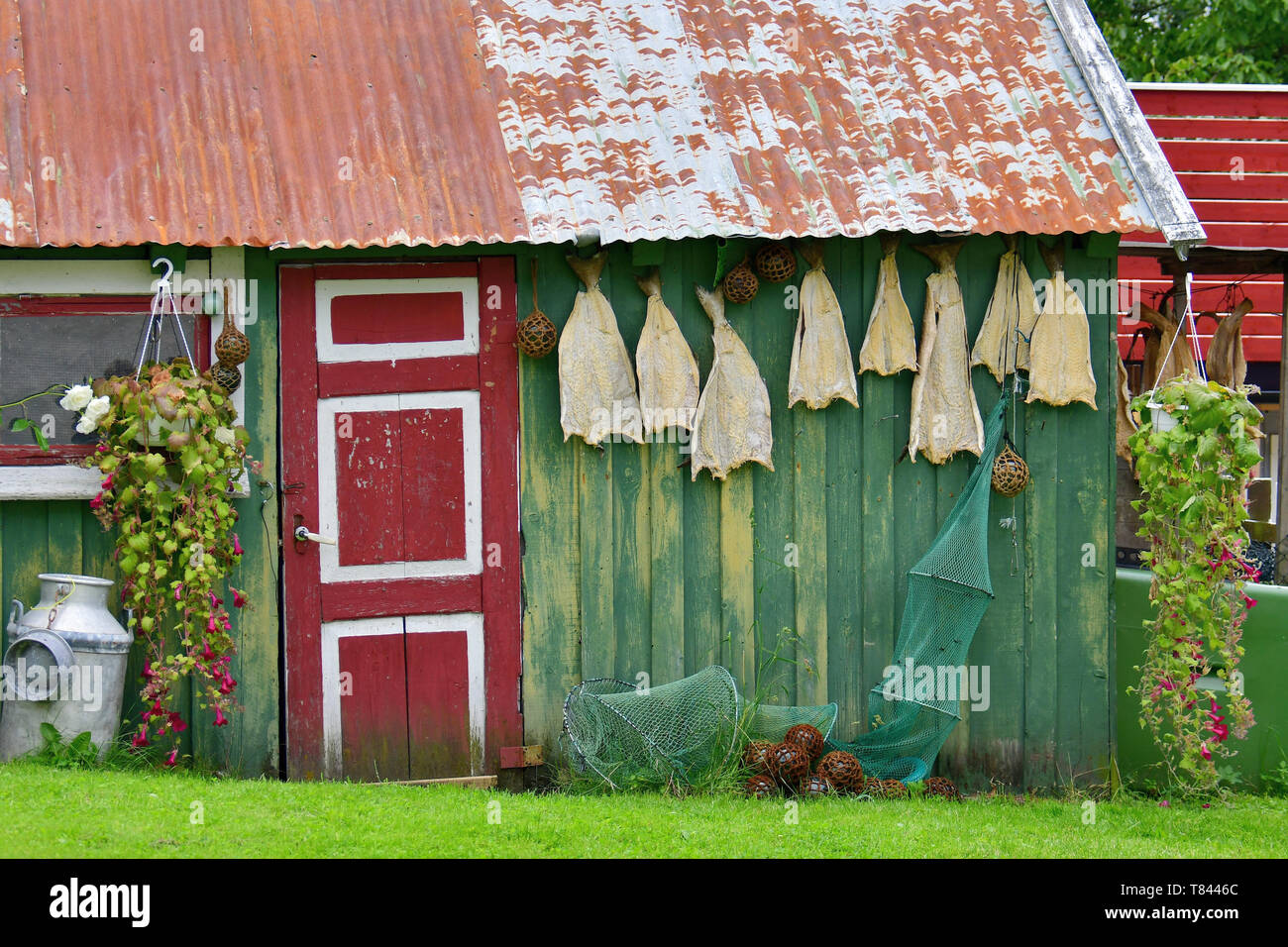 Drying fish on house hi-res stock photography and images - Alamy