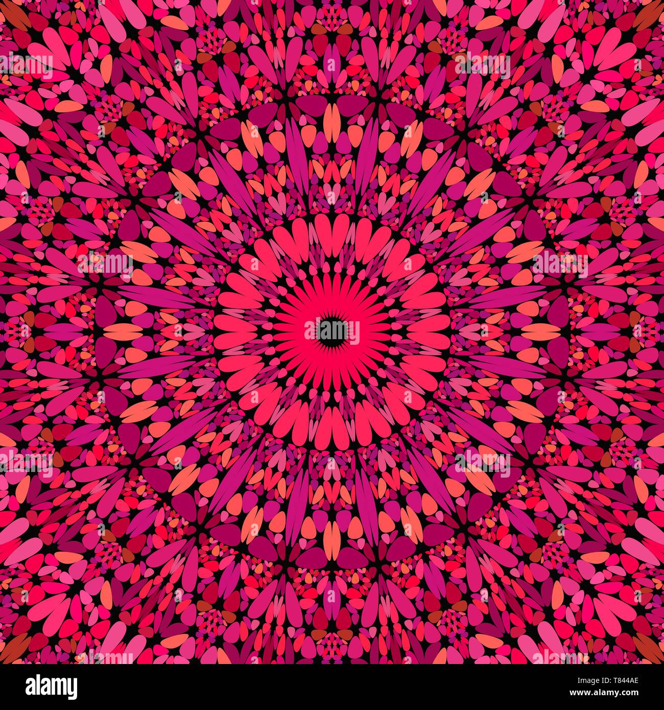 Crimson stone kaleidoscope mandala pattern background design Stock ...