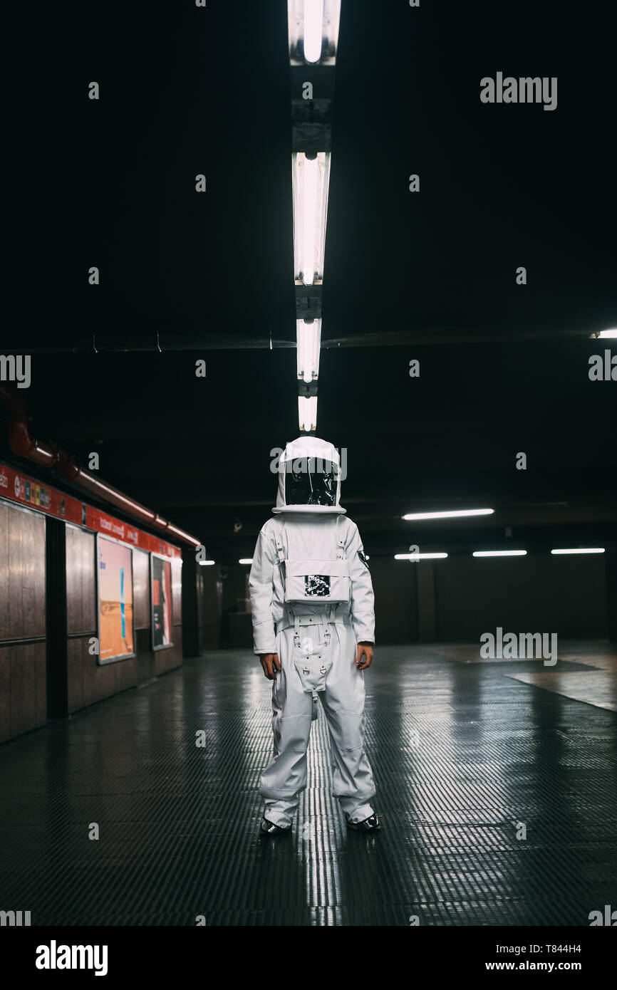 Astronaut on train hi-res stock photography and images - Alamy