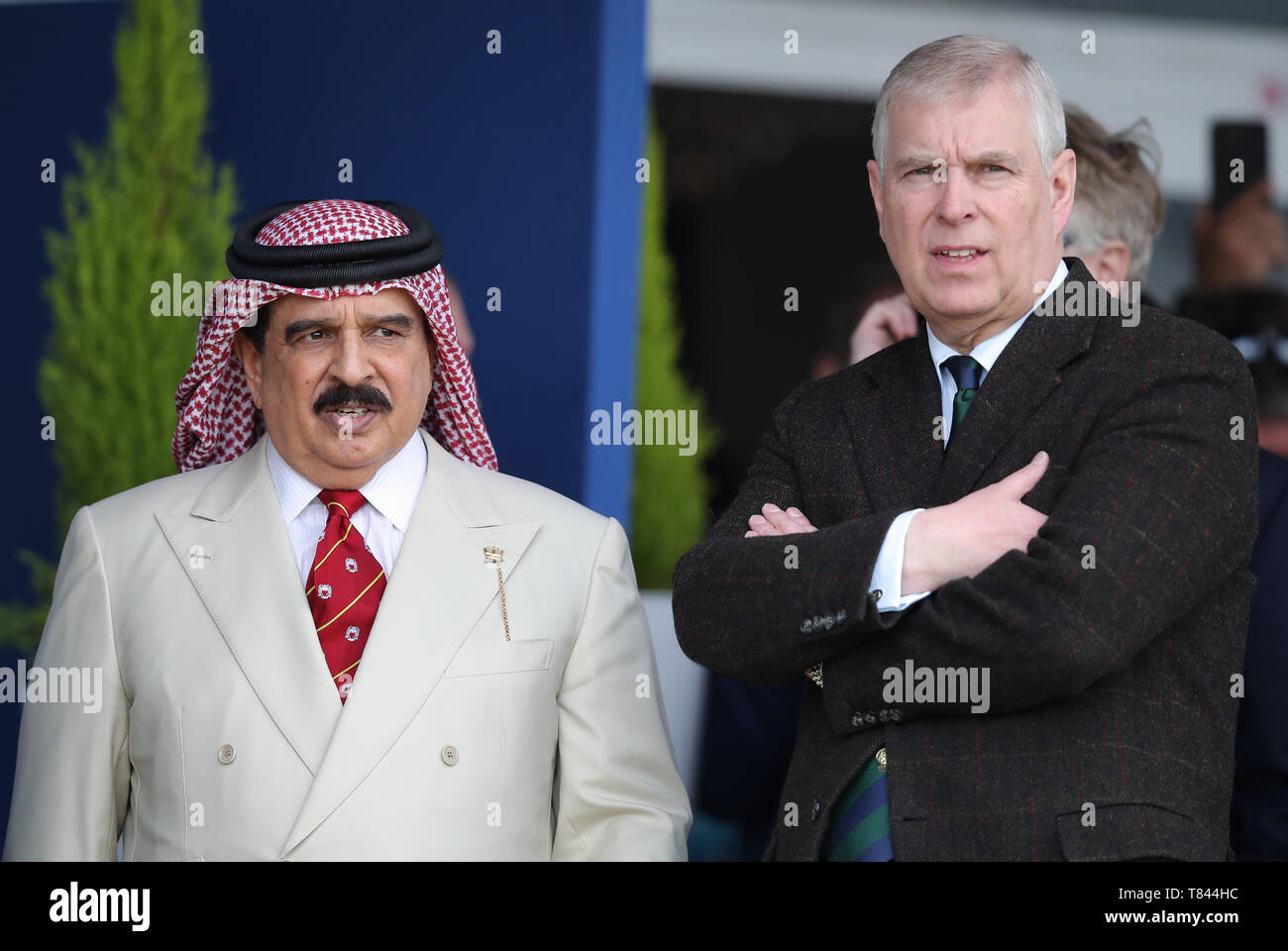 The duke of york right with the king of bahrain hi-res stock ...