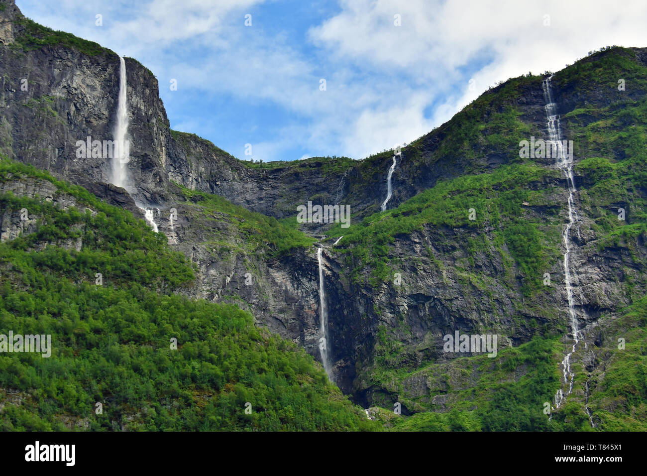 Naeroyfjord waterfall hi-res stock photography and images - Alamy