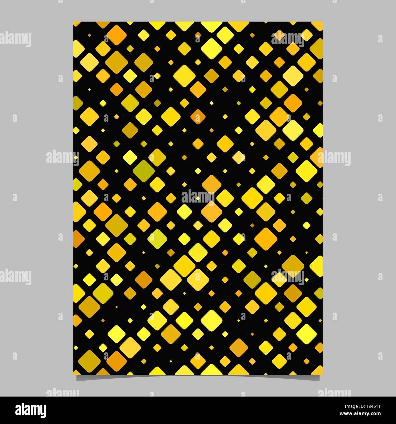 Yellow square pattern flyer design - vector mosaic background Stock Vector Image & Art - Alamy