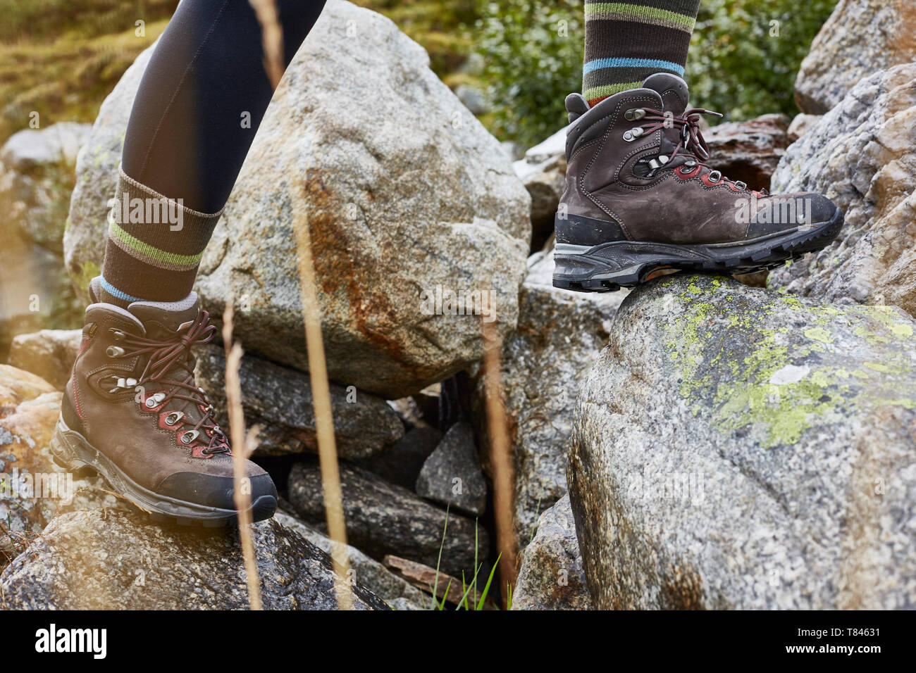 Stepping onto rock hi-res stock photography and images - Alamy