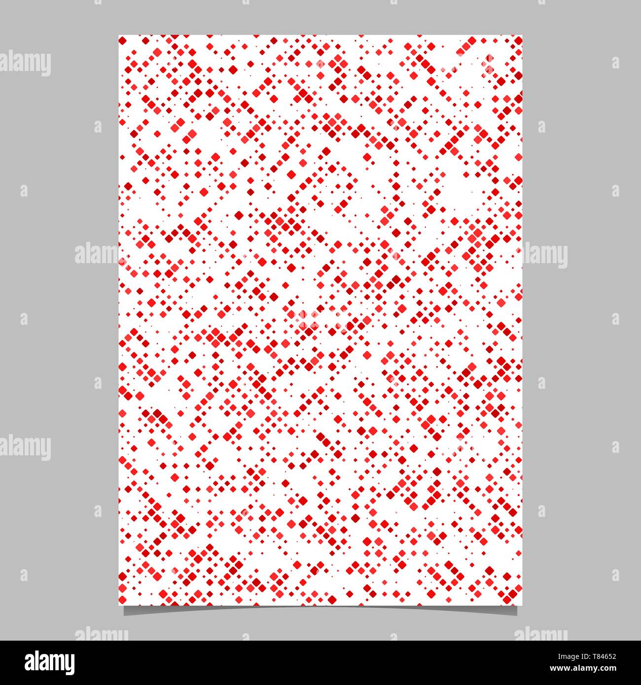 Red Diagonal Rounded Square Mosaic Pattern Flyer Template Stock Vector Image And Art Alamy