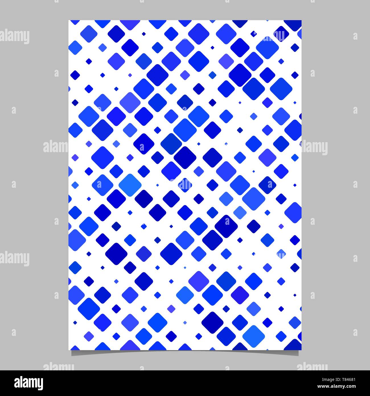Square Pattern Brochure Template Vector Stationery Background Stock
