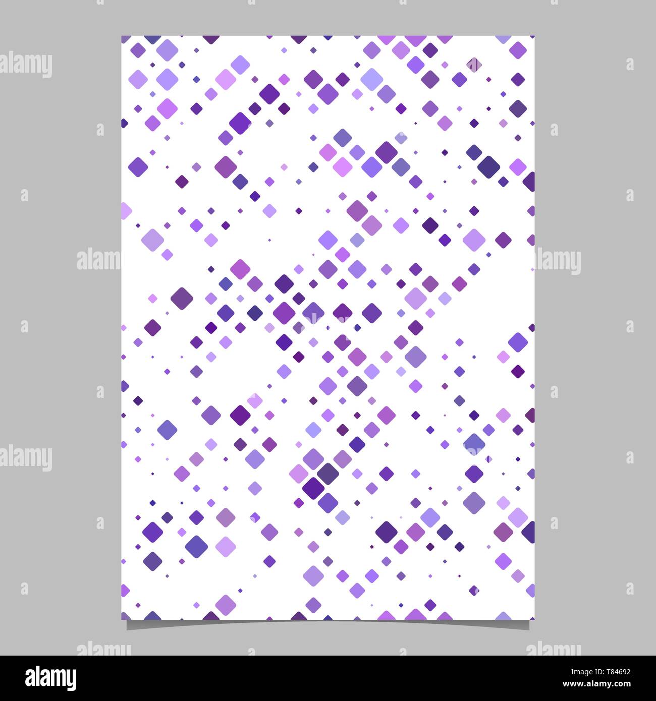 Purple square pattern flyer design - vector mosaic page background Stock Vector Image & Art - Alamy