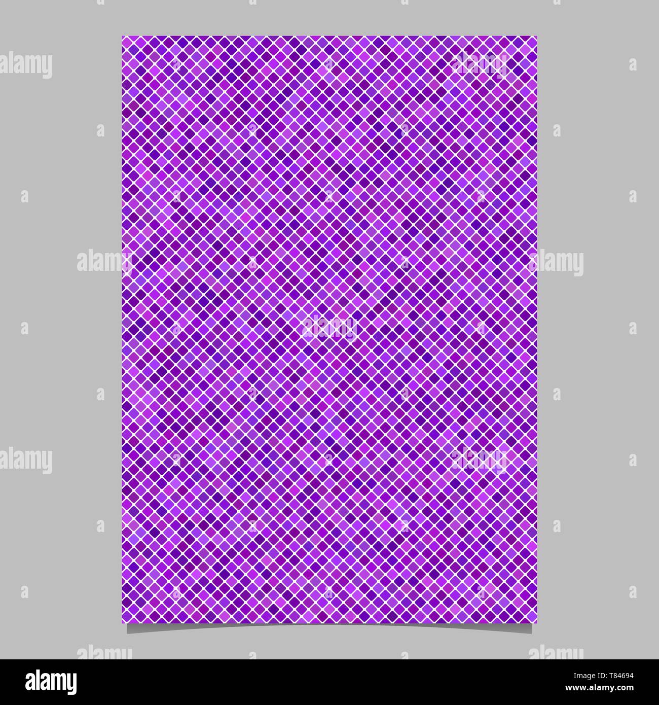 Purple diagonal square pattern flyer template - vector page background Stock Vector Image & Art ...