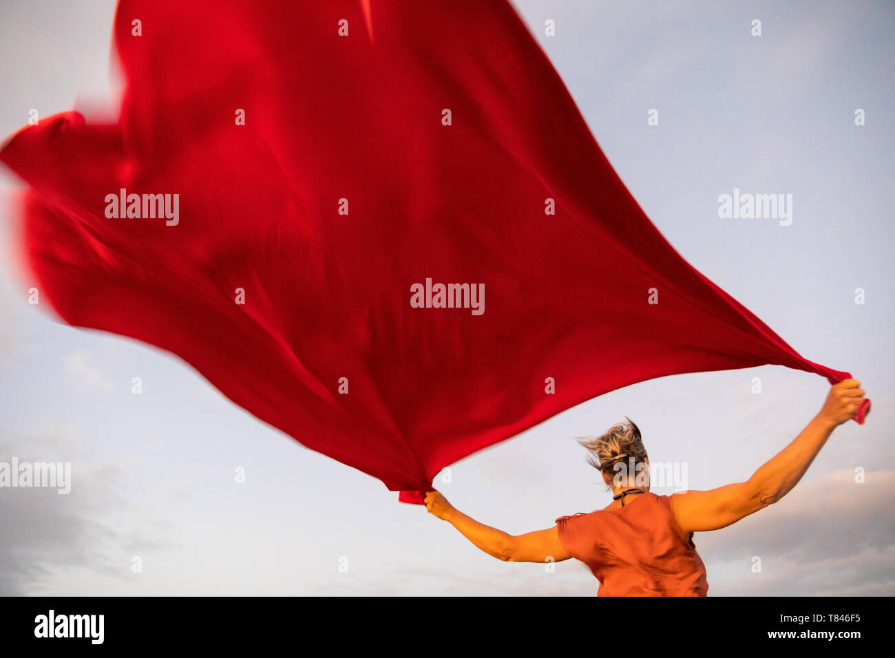 Fluttering cloth hi-res stock photography and images - Alamy