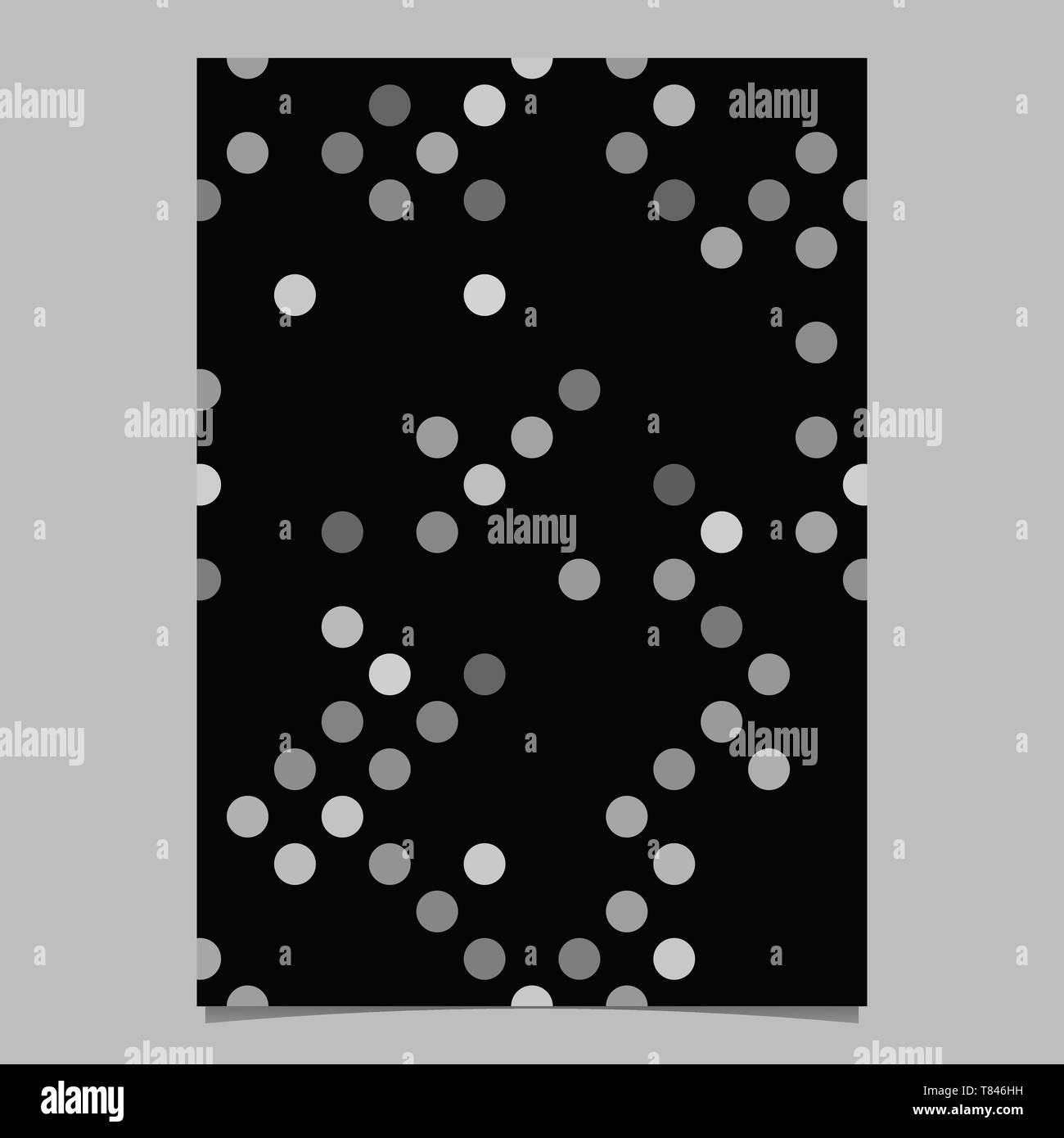 Abstract dot pattern flyer template - vector cover background Stock ...