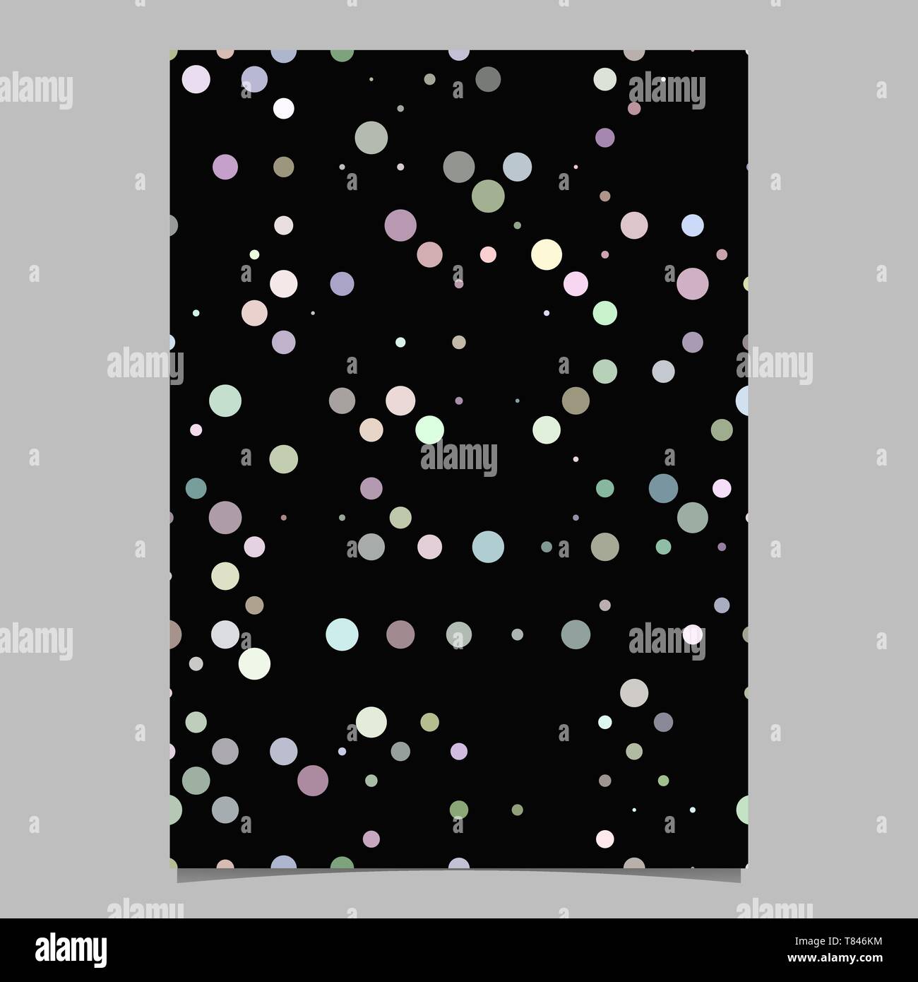 Circle pattern poster design - vector stationery background Stock ...