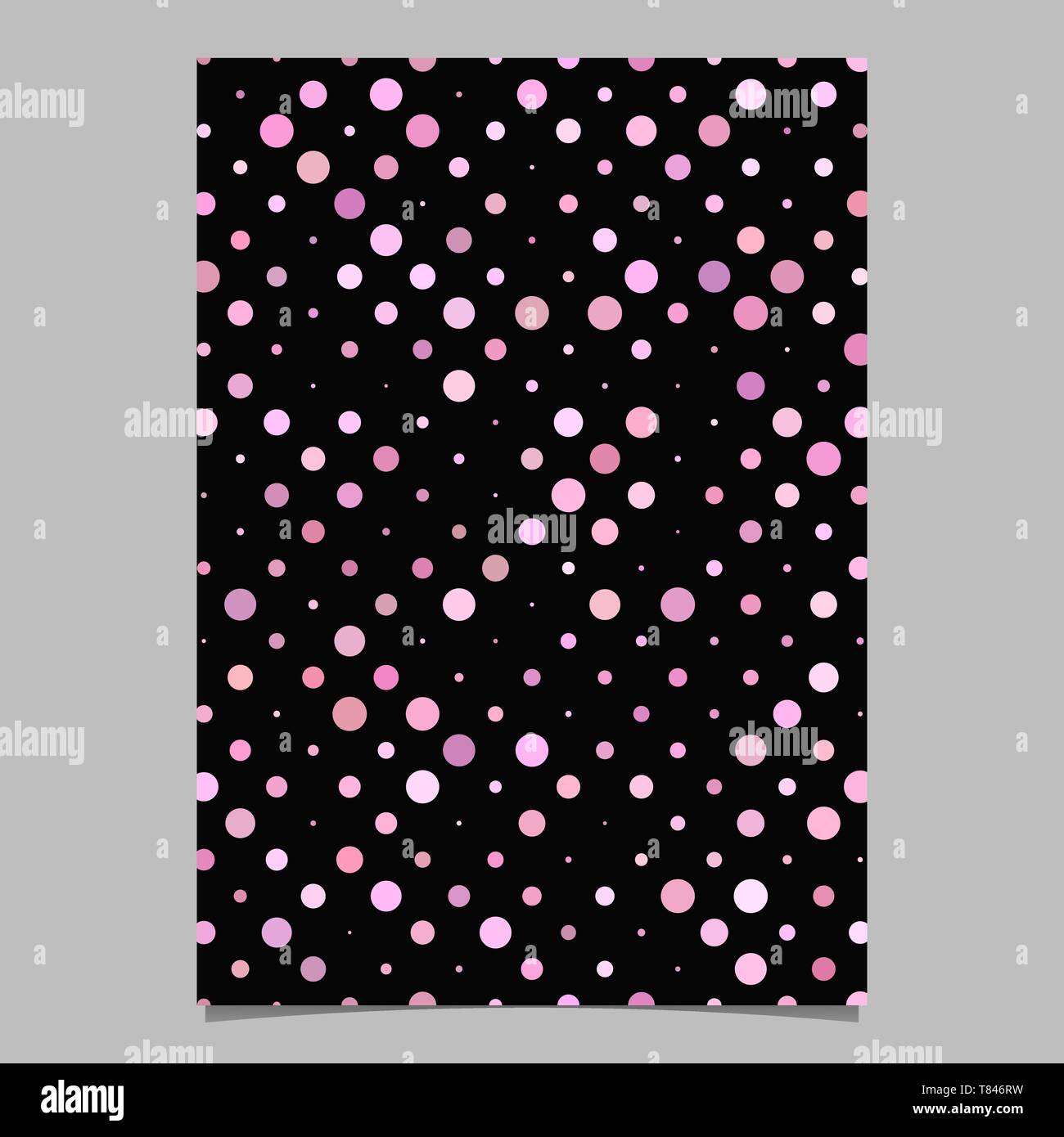 Abstract dot pattern flyer design - vector cover background Stock ...