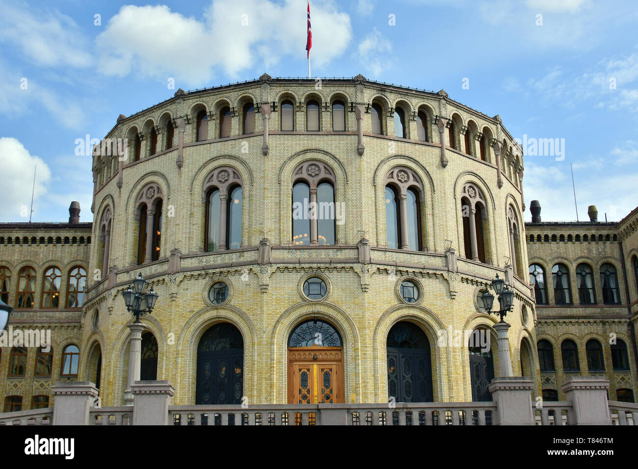 The Norwegian Parliament building (Stortinget), Oslo, Norway ...