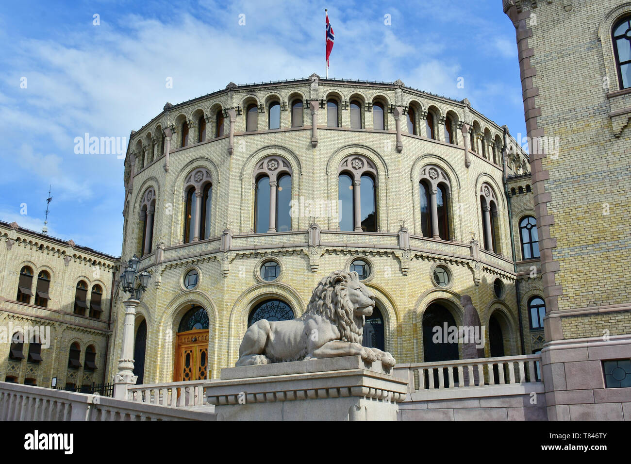 The Norwegian Parliament building (Stortinget), Oslo, Norway ...