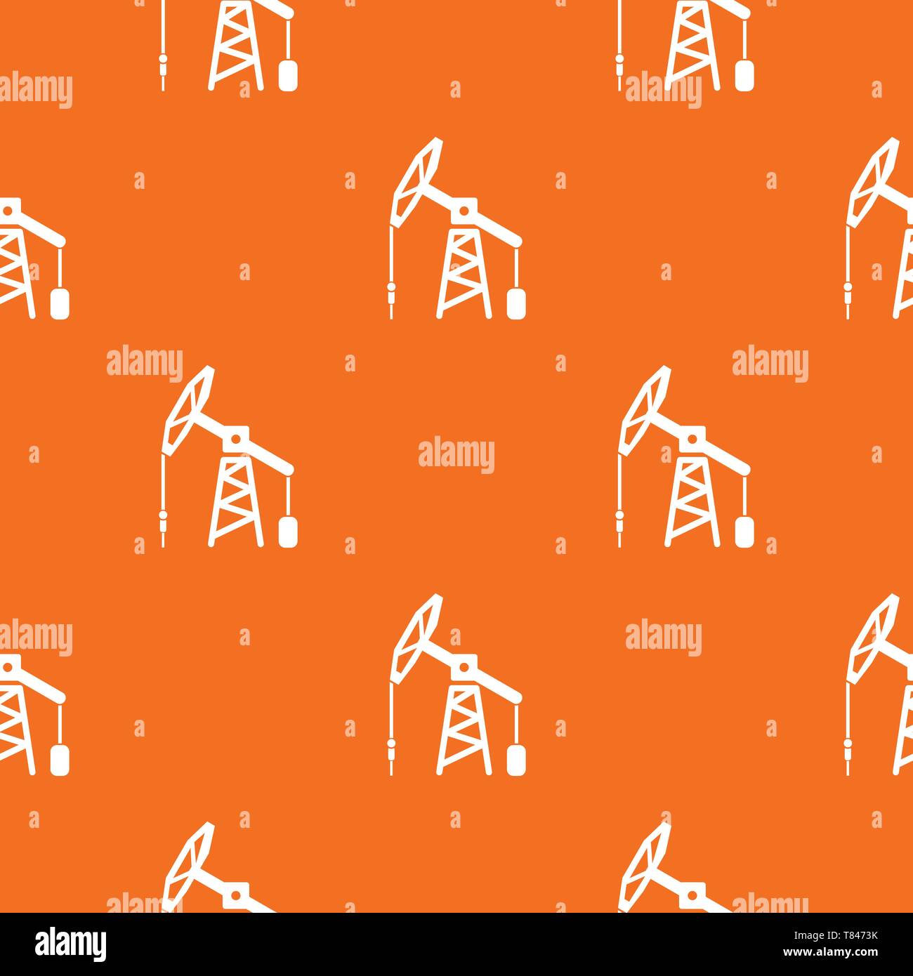 Oil rig pattern vector orange Stock Vector Image & Art - Alamy