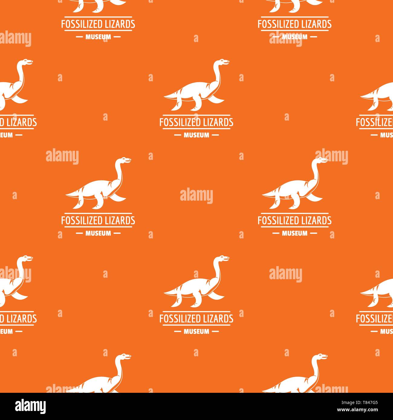Jurassic museum pattern vector orange Stock Vector Image & Art - Alamy