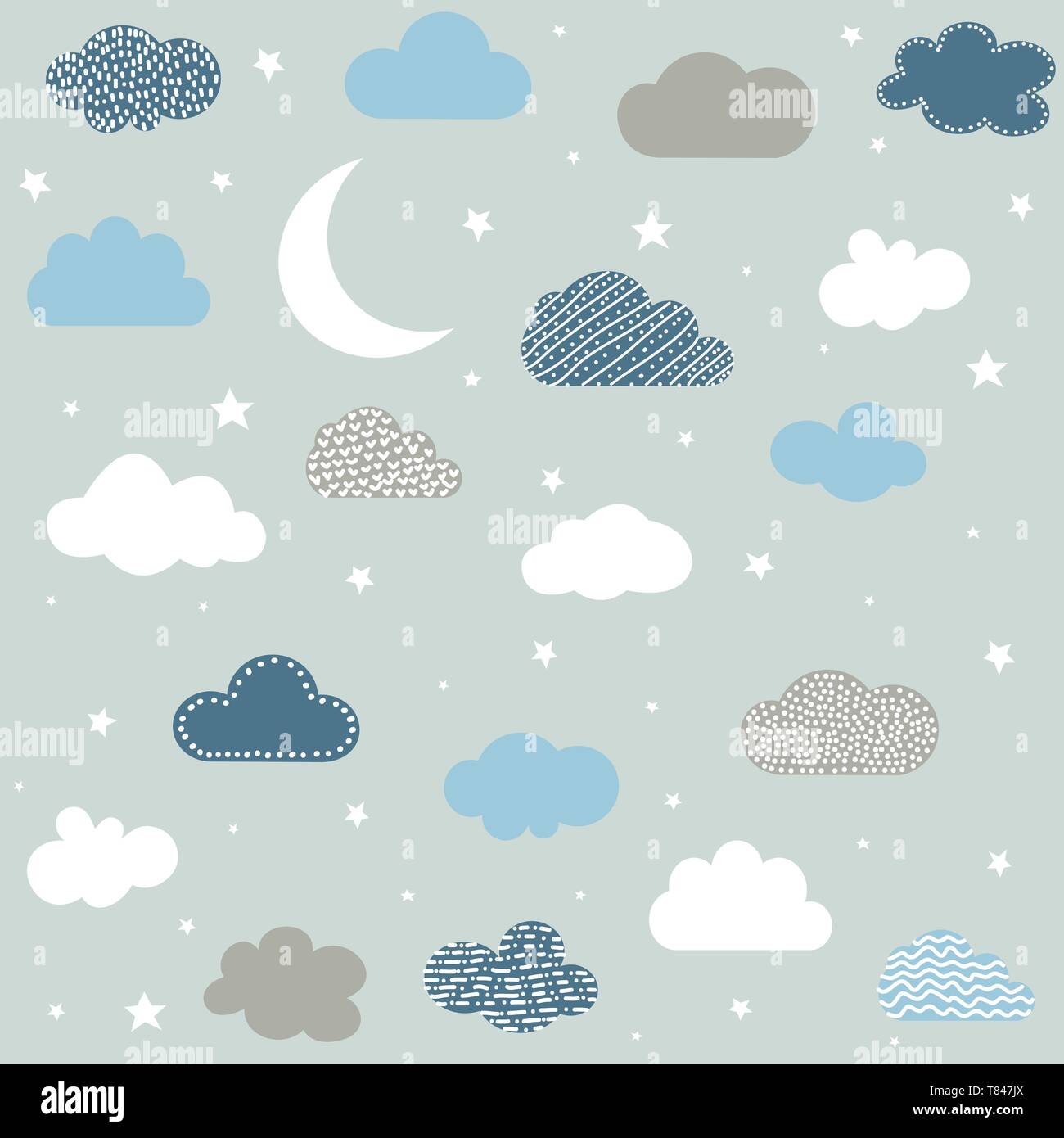 Cute baby clouds stars hi-res stock photography and images - Alamy