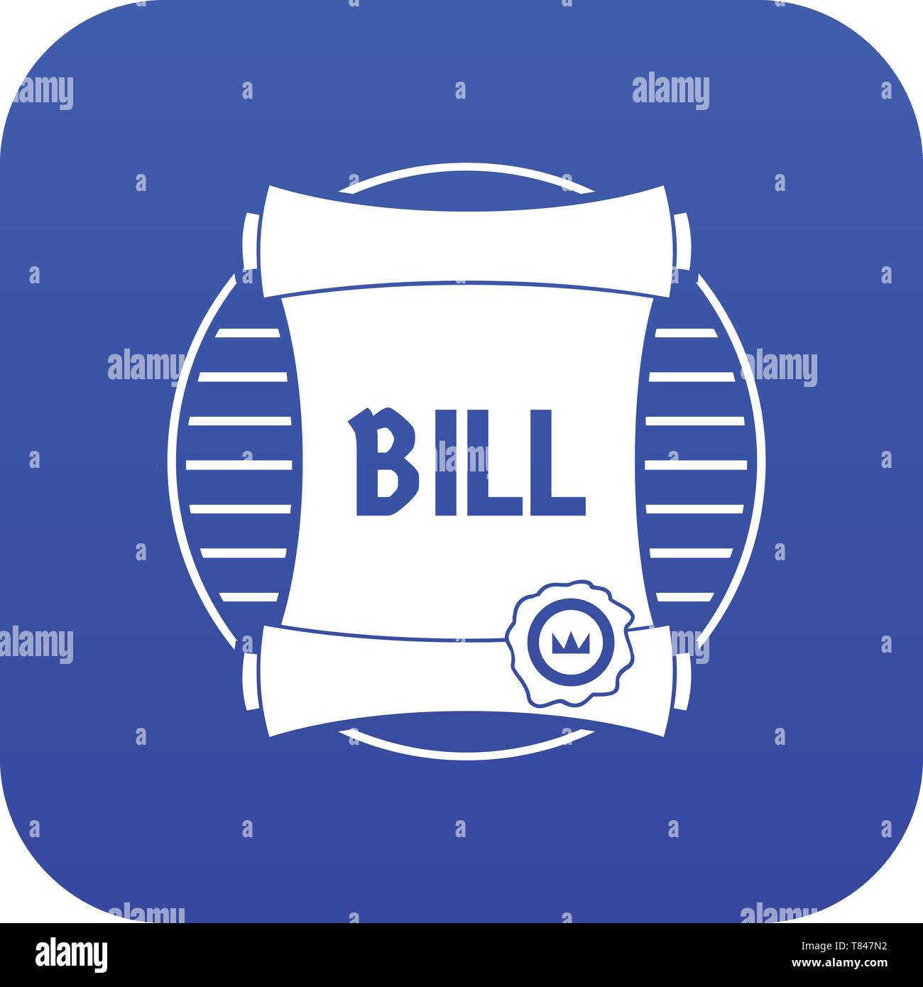 Scroll icon blue vector Stock Vector Image & Art - Alamy