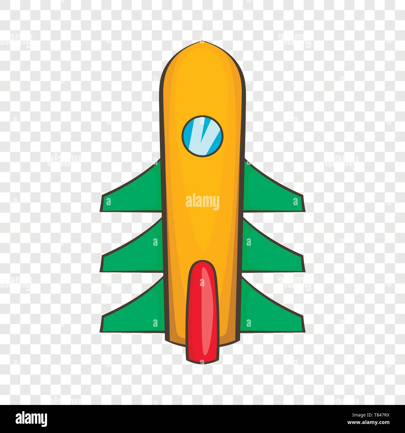 Aircraft rocket icon, cartoon style Stock Vector Image & Art - Alamy