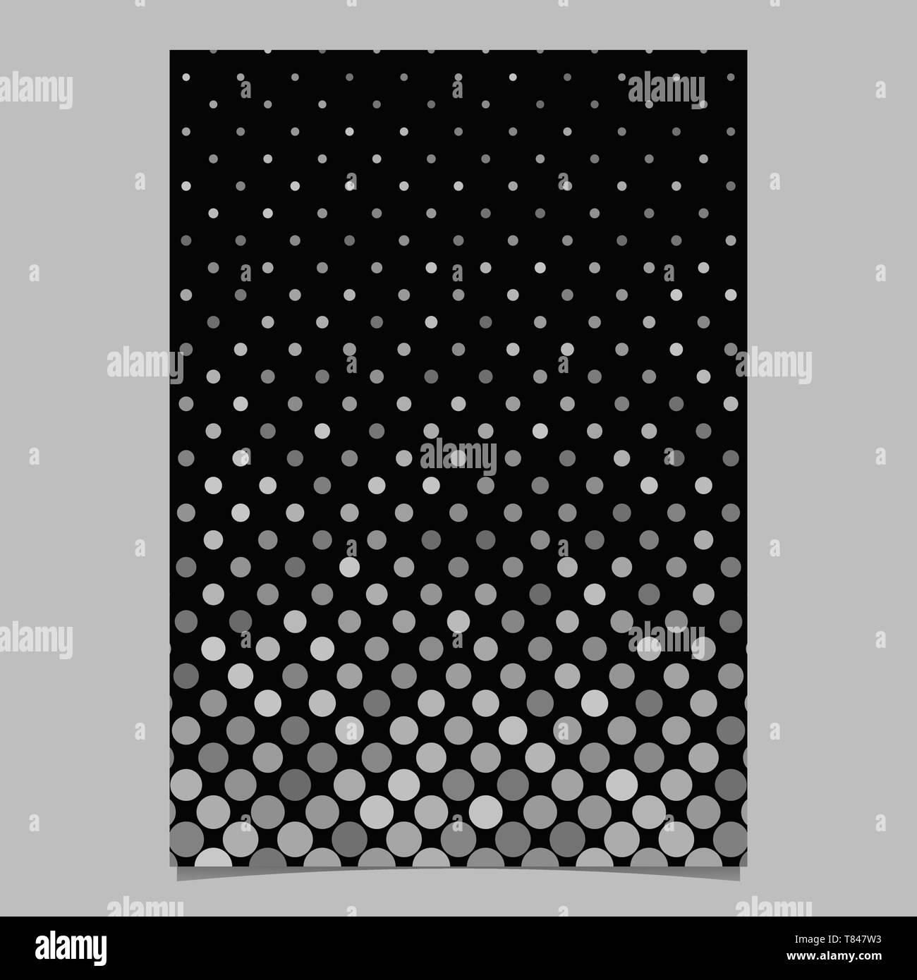 Grey circle pattern brochure background - vector stationery design ...