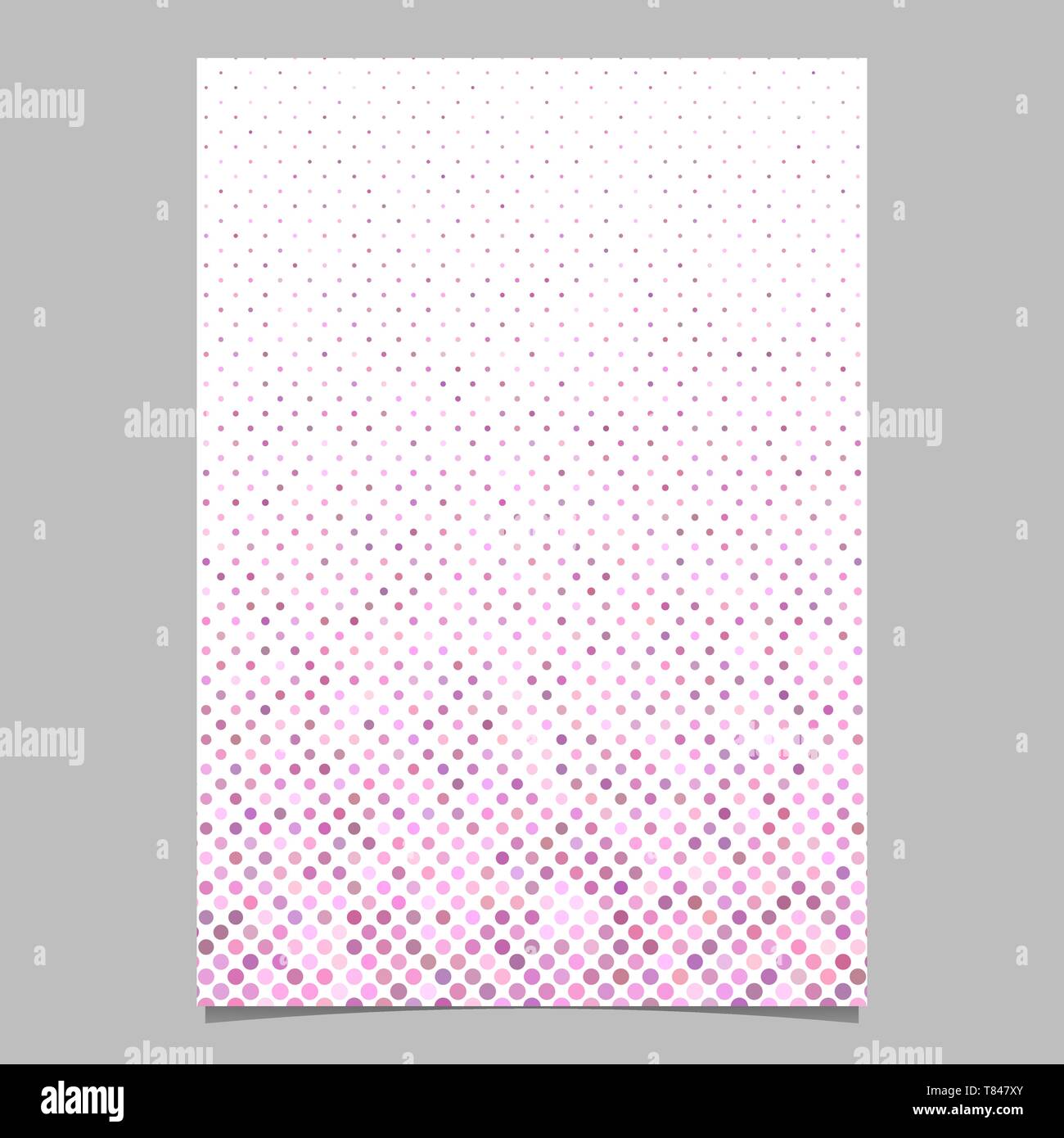 Abstract dot pattern brochure design - vector page background Stock ...
