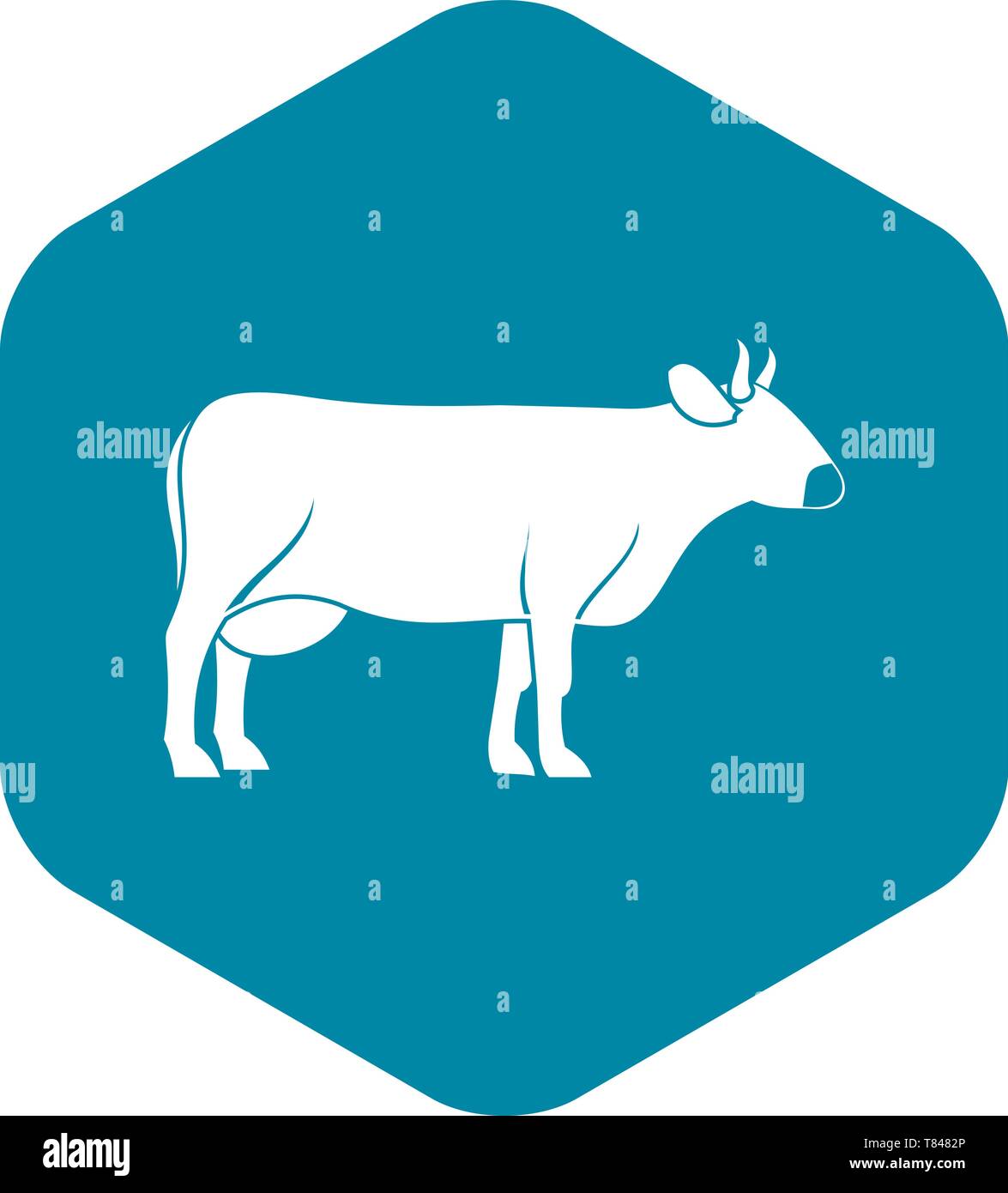 Cow icon, simple style Stock Vector Image & Art - Alamy