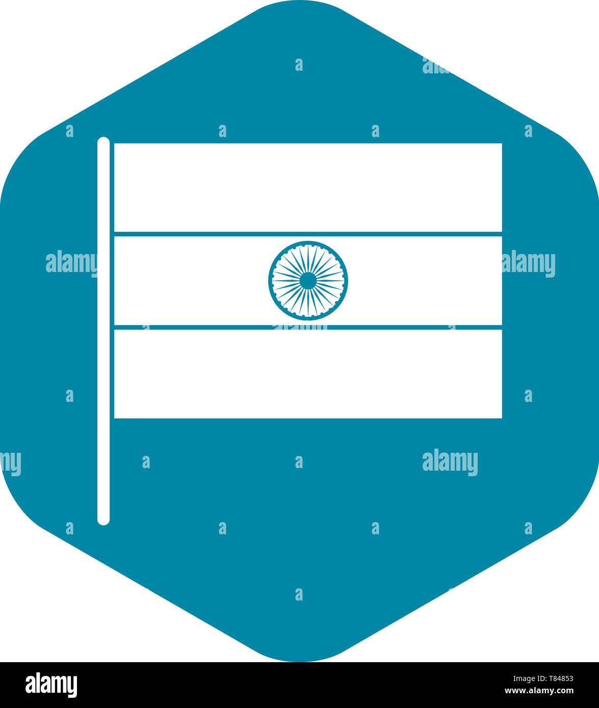 Indian flag icon, simple style Stock Vector Image & Art - Alamy