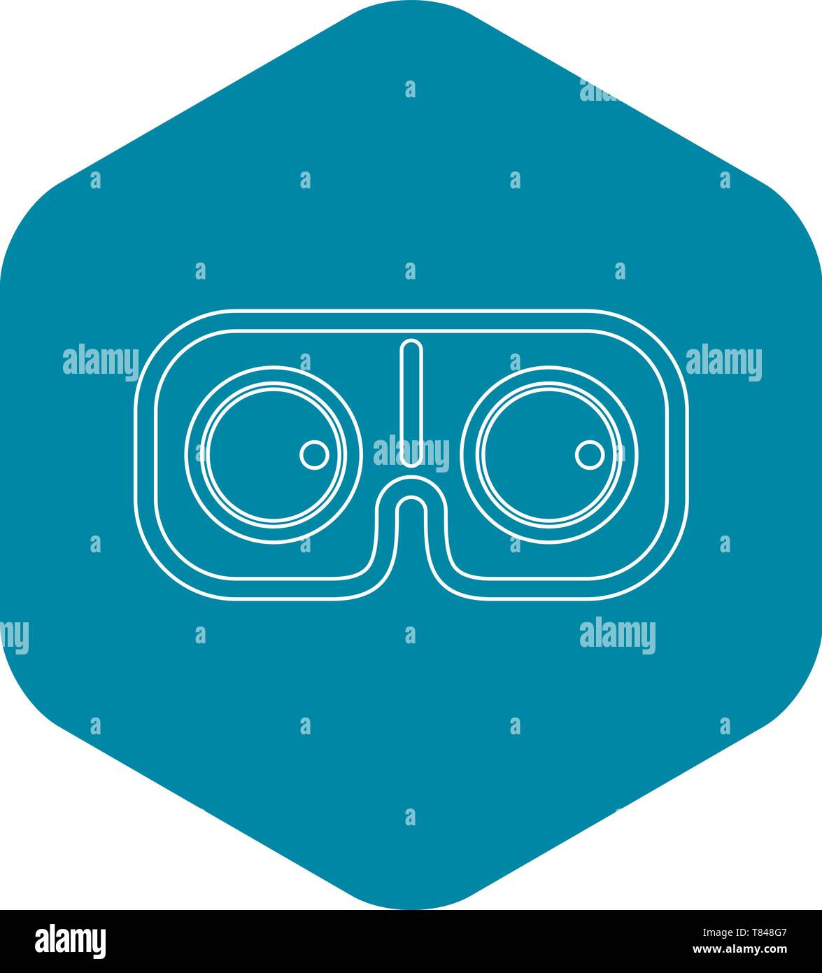 Smart glasses wearable device outline hi-res stock photography and ...