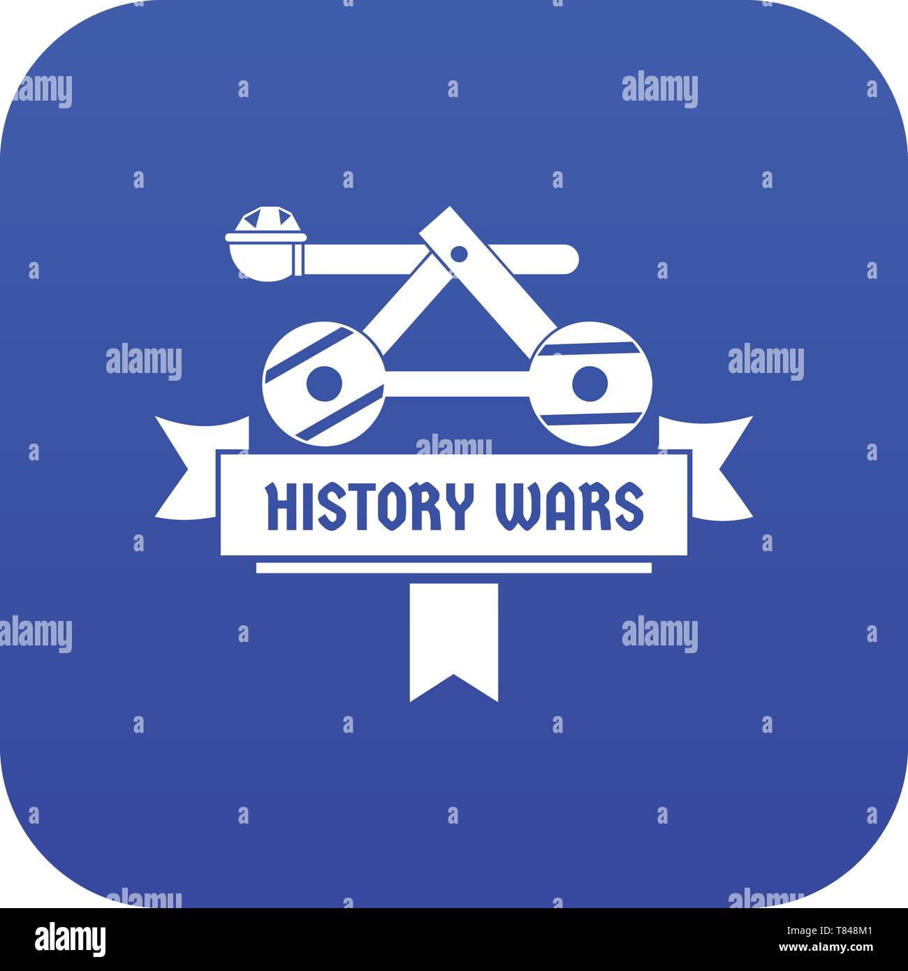 Catapult icon blue vector Stock Vector Image & Art - Alamy