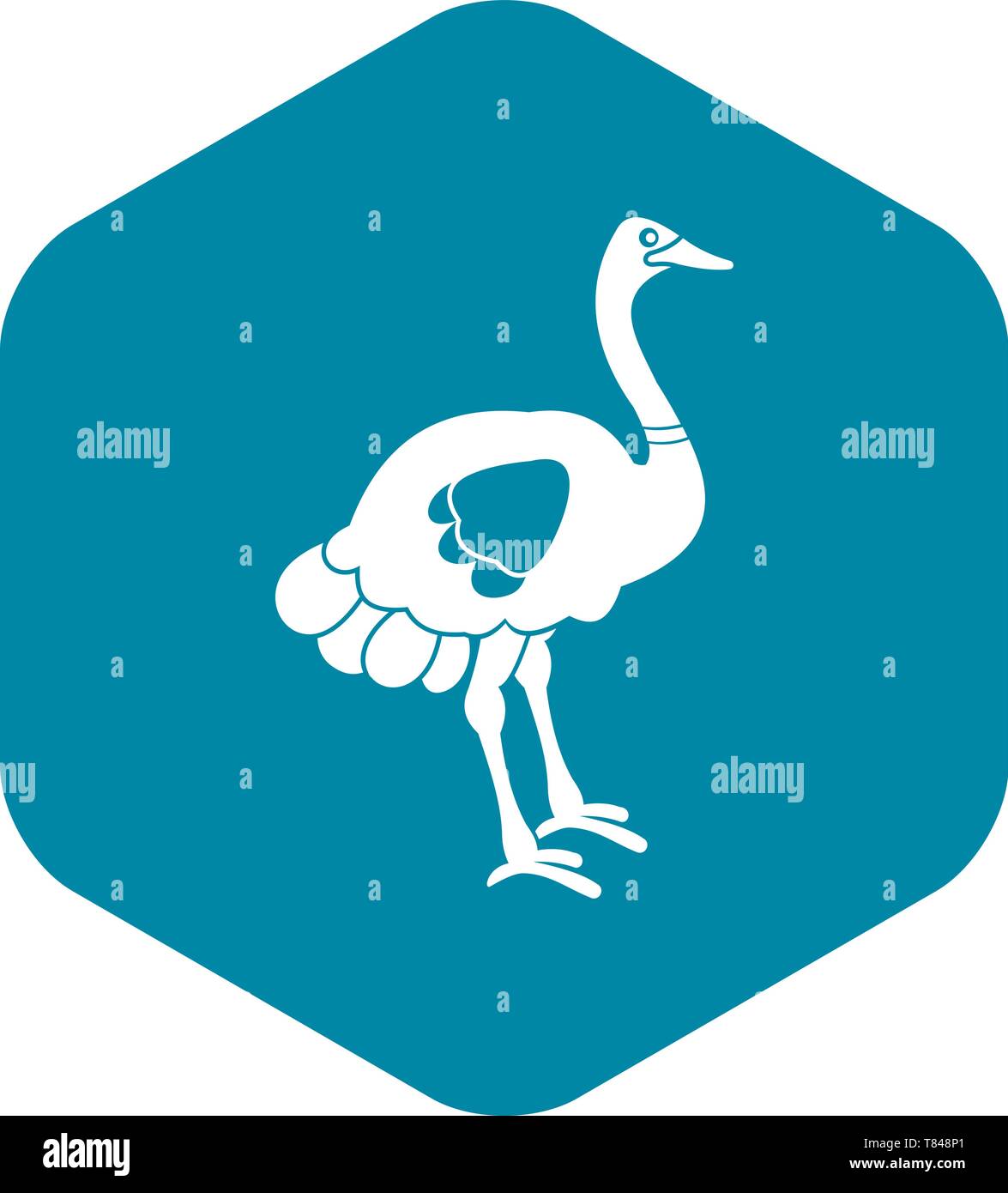Ostrich icon, simple style Stock Vector Image & Art - Alamy