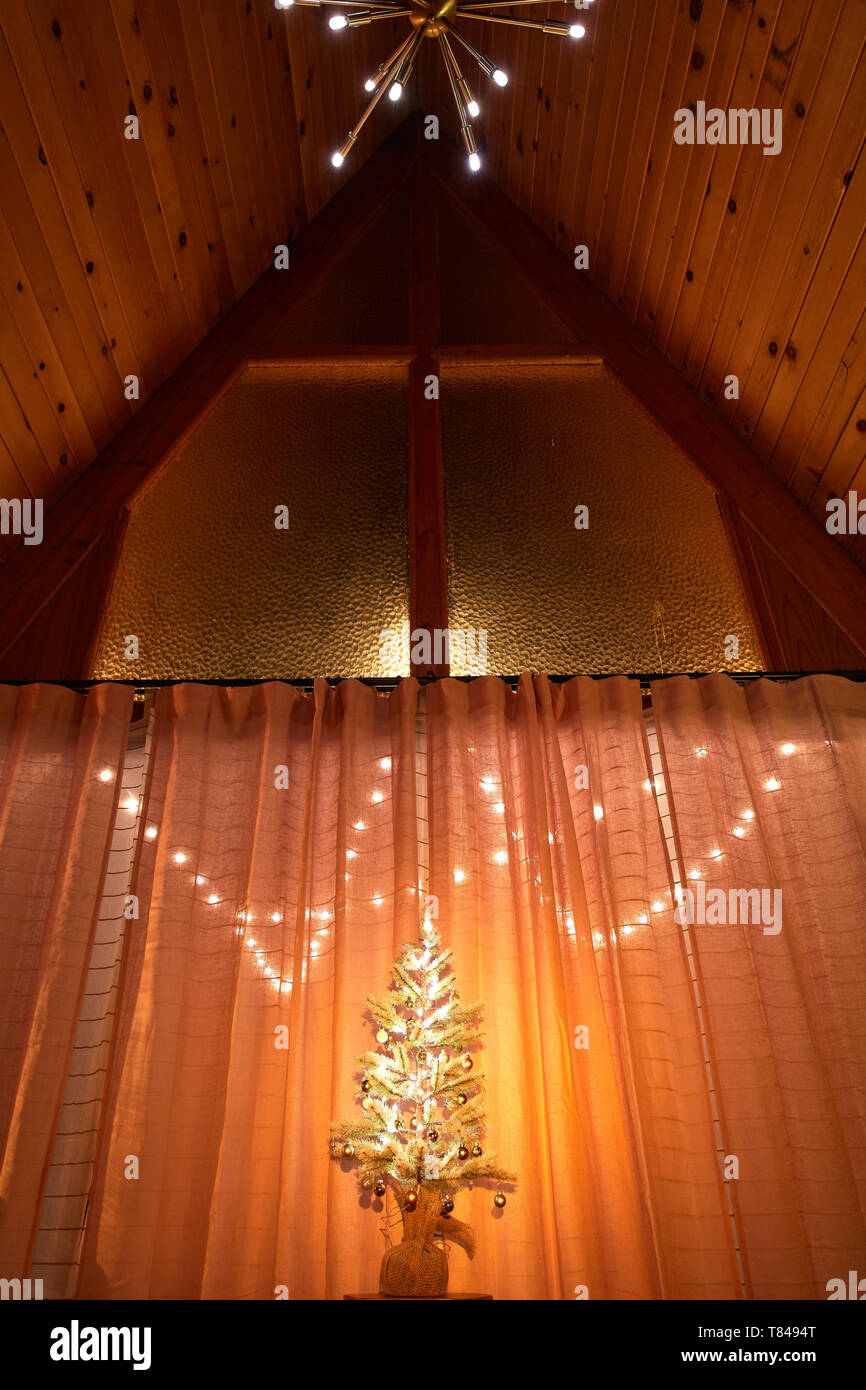 Christmas tree ceiling ceiling hi-res stock photography and images - Alamy