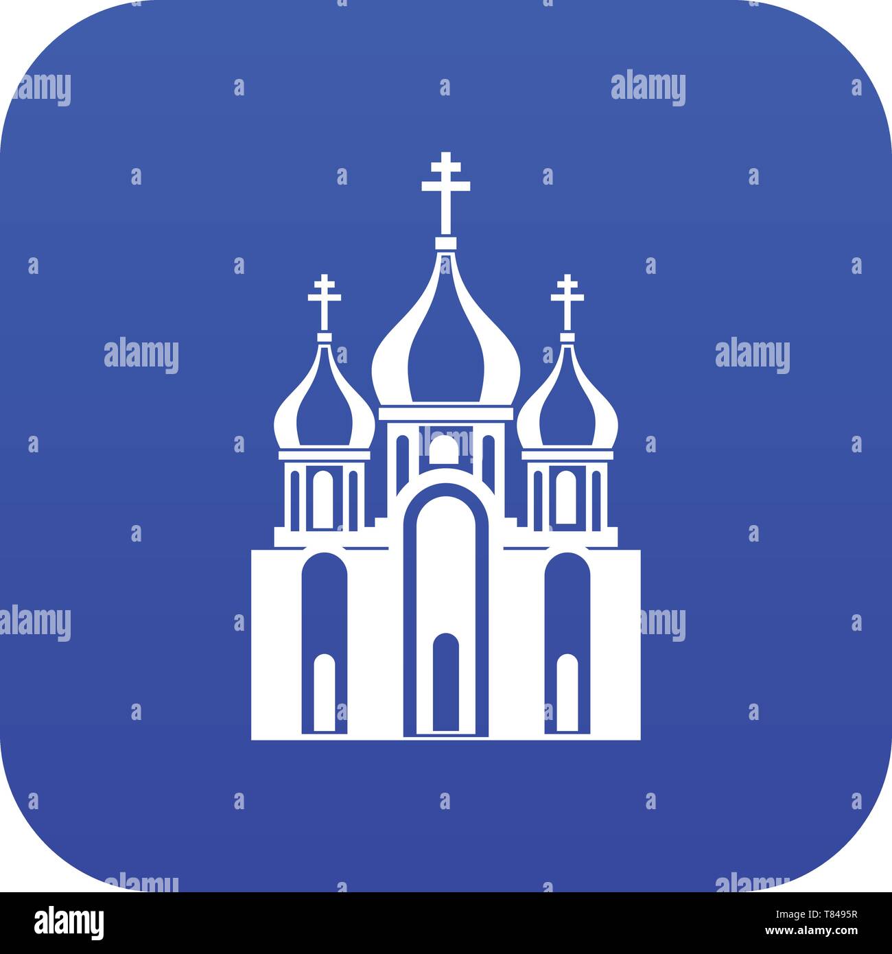 Blue dome chapel Stock Vector Images - Alamy