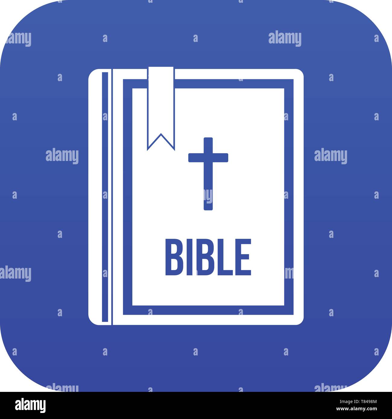 Bible icon digital blue Stock Vector Image & Art - Alamy