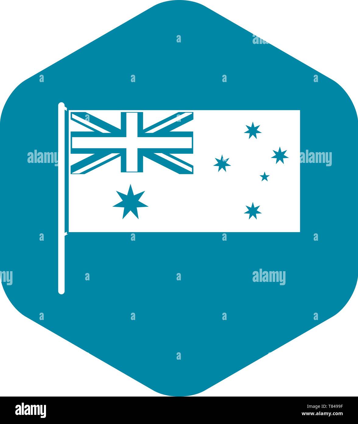 Australian flag icon, simple style Stock Vector Image & Art - Alamy