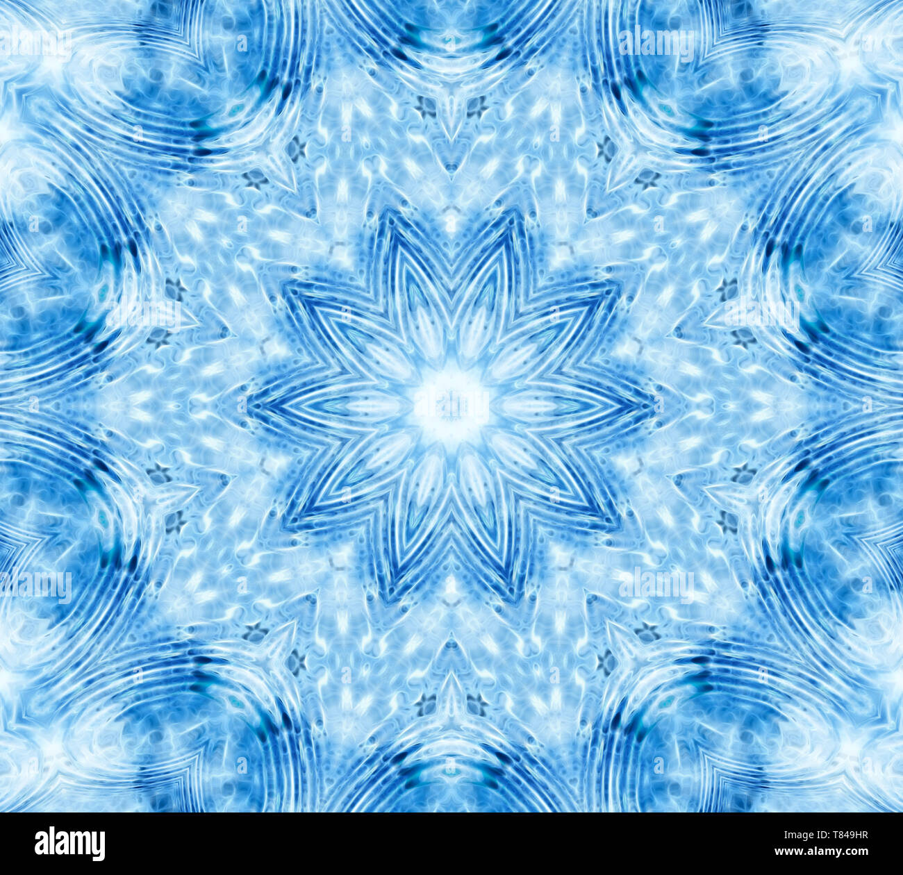 Background with blue abstract concentric pattern Stock Photo - Alamy