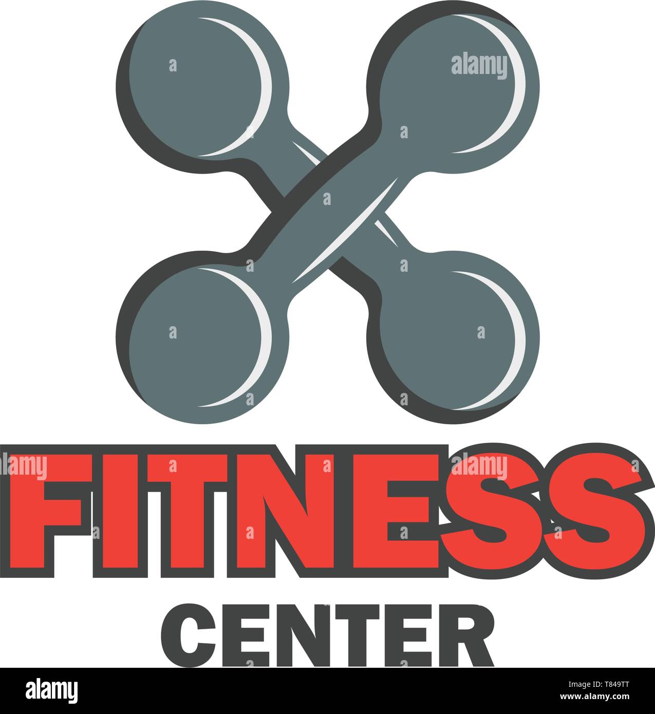 fitness logo with text space for your slogan tagline, vector ...