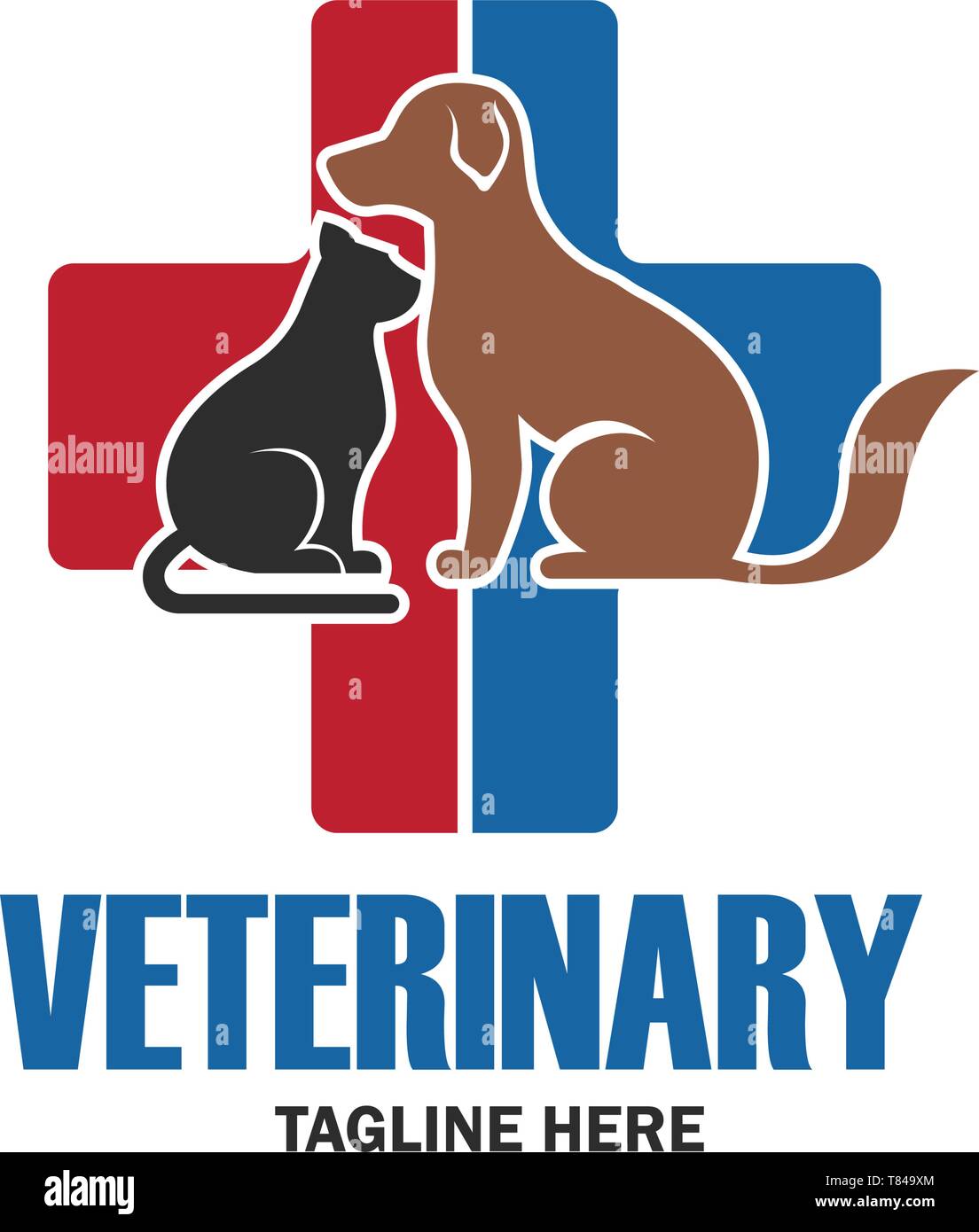 veterinary logo with text space for your slogan tagline, vector ...