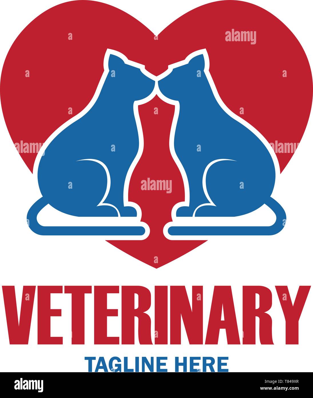 veterinary logo with text space for your slogan tagline, vector ...