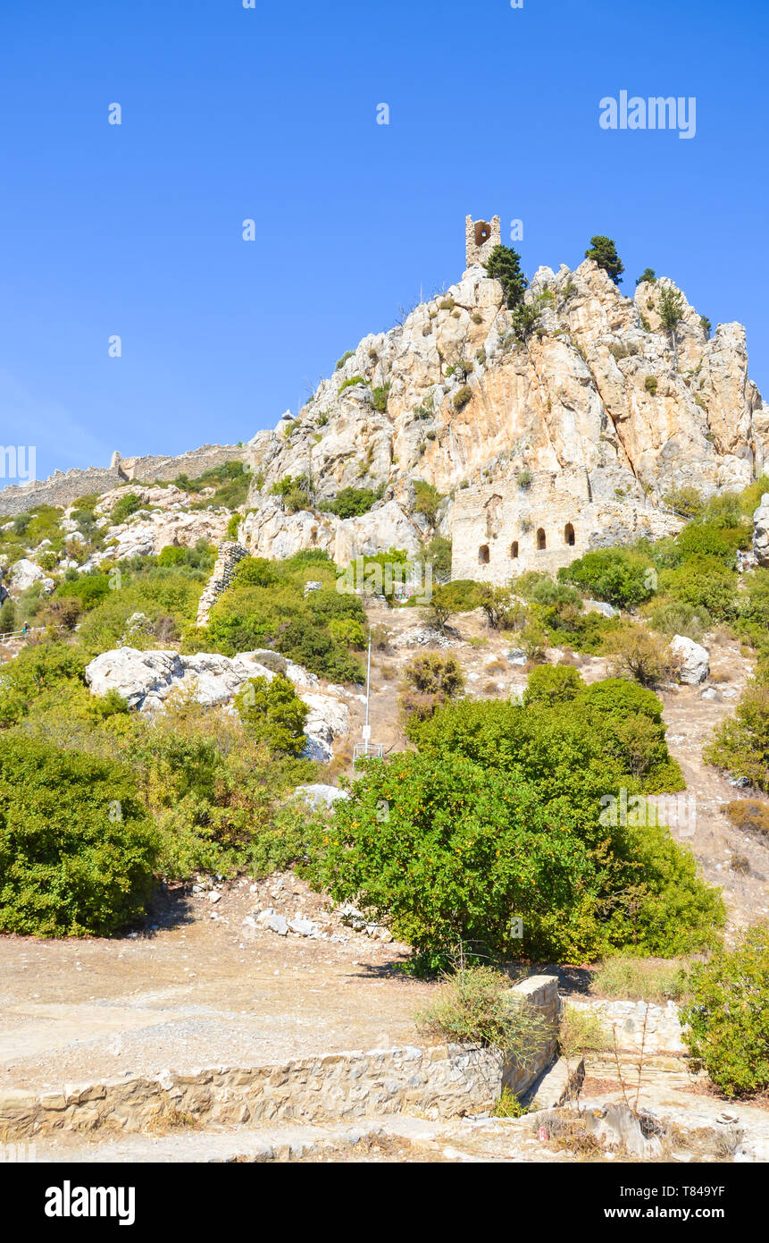 Majestic Saint Hilarion Castle in Cypriot Kyrenia region, Northern ...