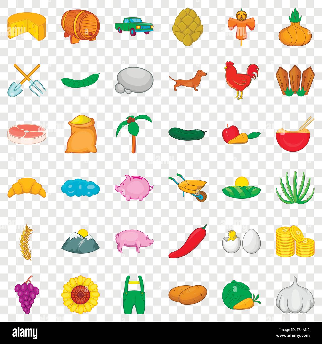 Agricultural icons set, cartoon style Stock Vector Image & Art - Alamy