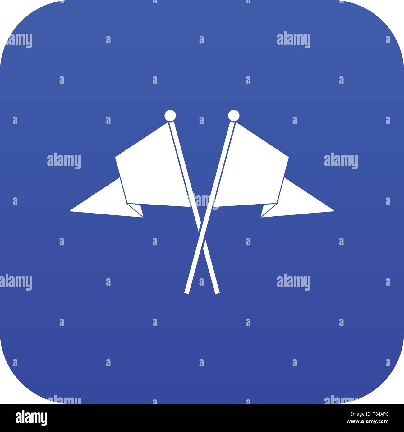 Two flags icon digital blue Stock Vector Image & Art - Alamy