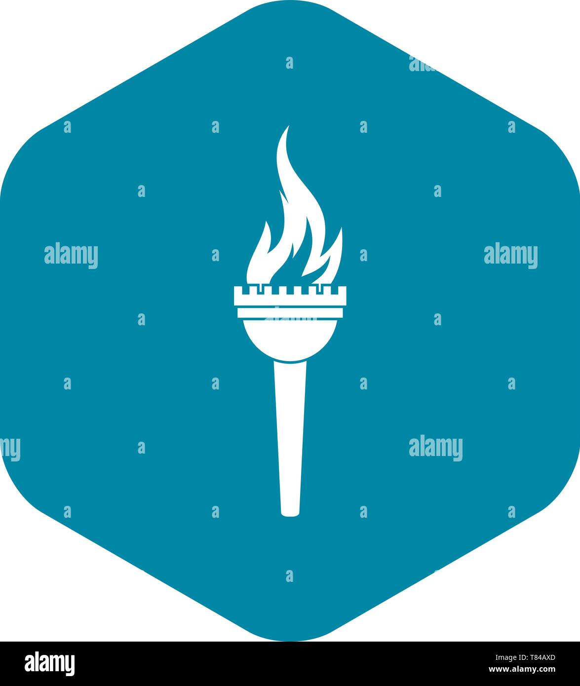 Torch icon, simple style Stock Vector Image & Art - Alamy
