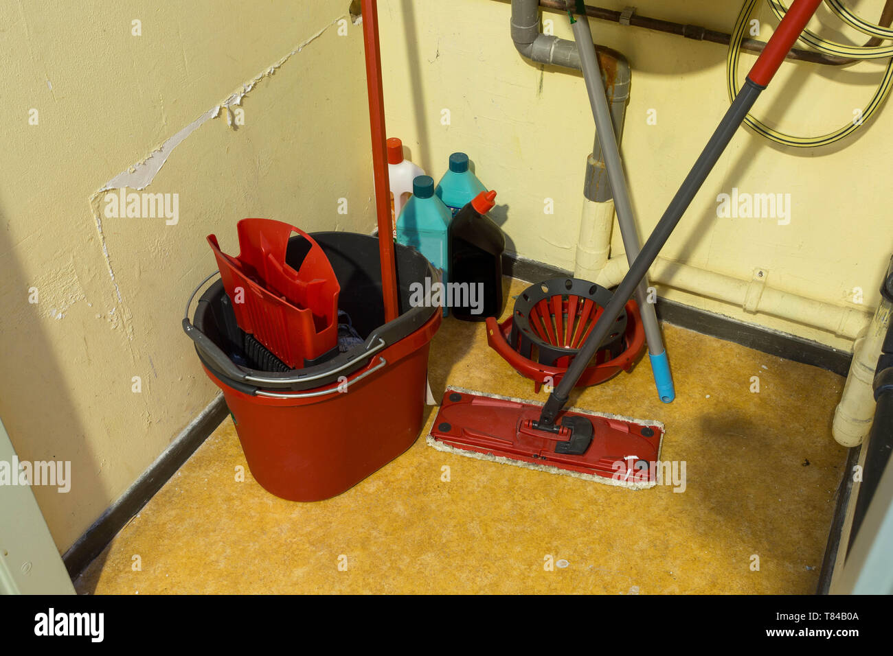 Household cleaning products cabinet hi-res stock photography and images ...