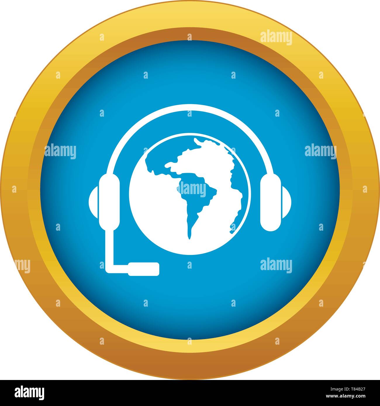 Planet sphere headset vector hi-res stock photography and images - Alamy