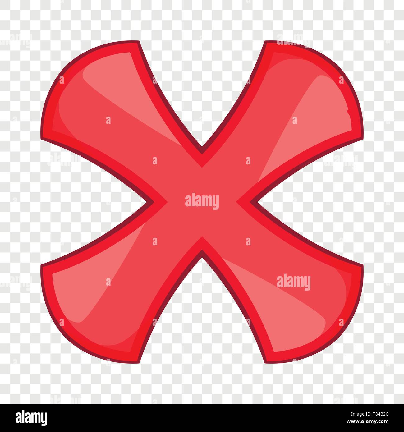 Red cross sign icon, cartoon style Stock Vector Image & Art - Alamy
