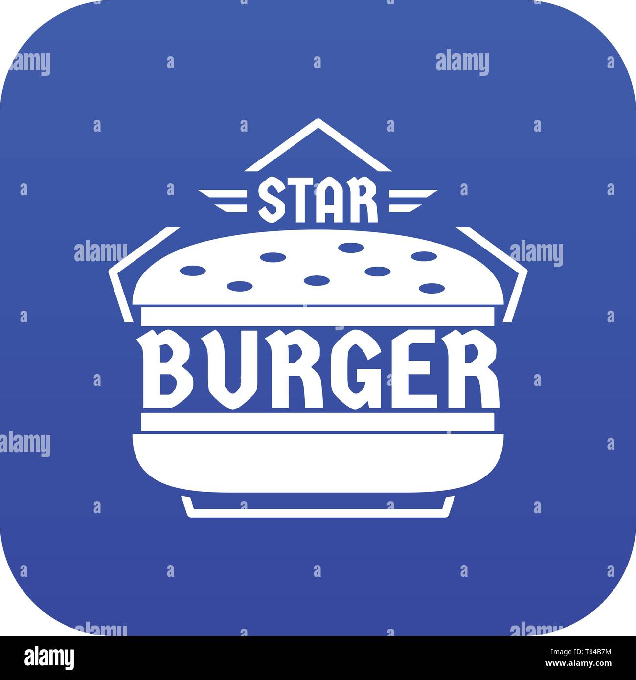 Star burger logo hi-res stock photography and images - Alamy