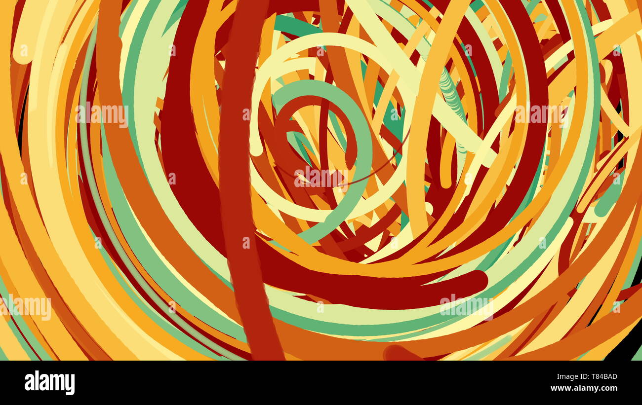Abstract chaotic fast colorful lines, computer generated background, 3d ...
