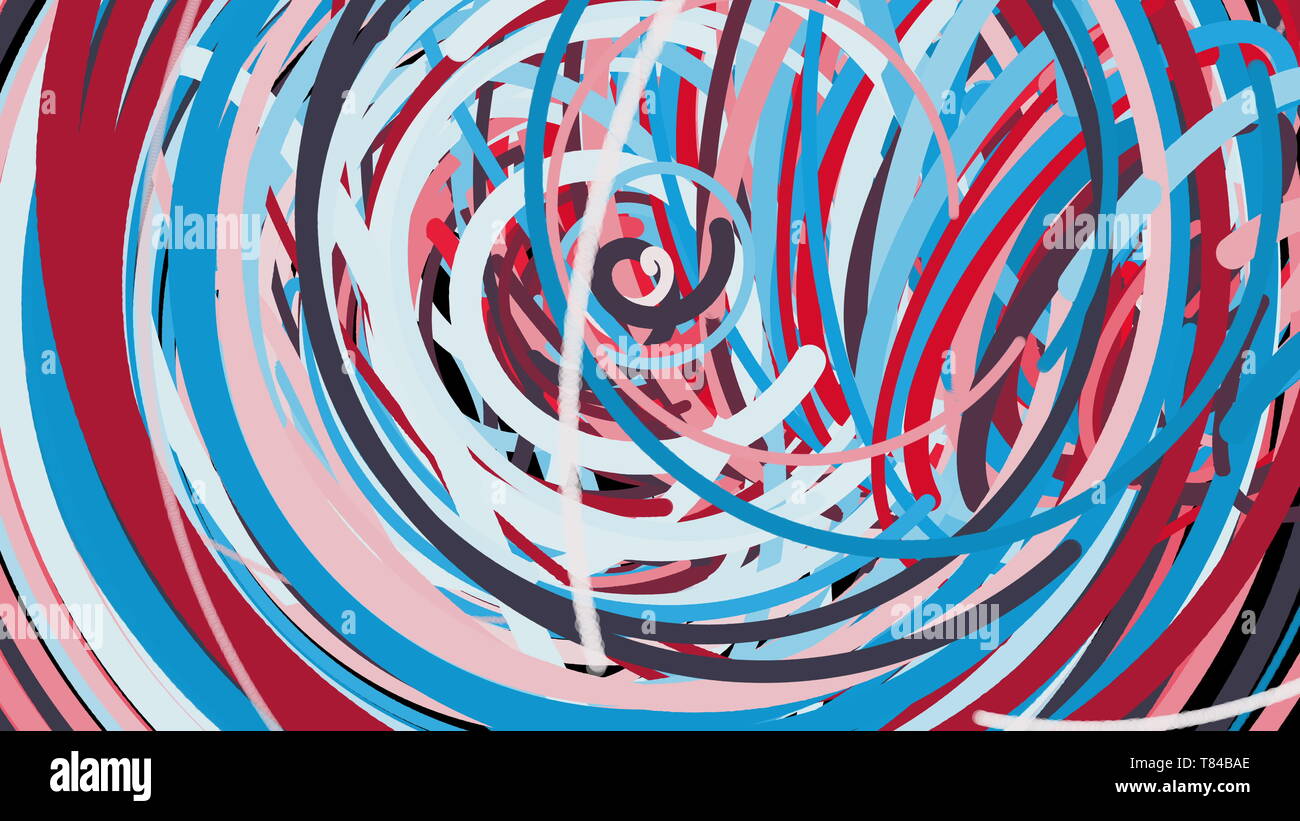 Abstract chaotic fast colorful lines, computer generated background, 3d ...