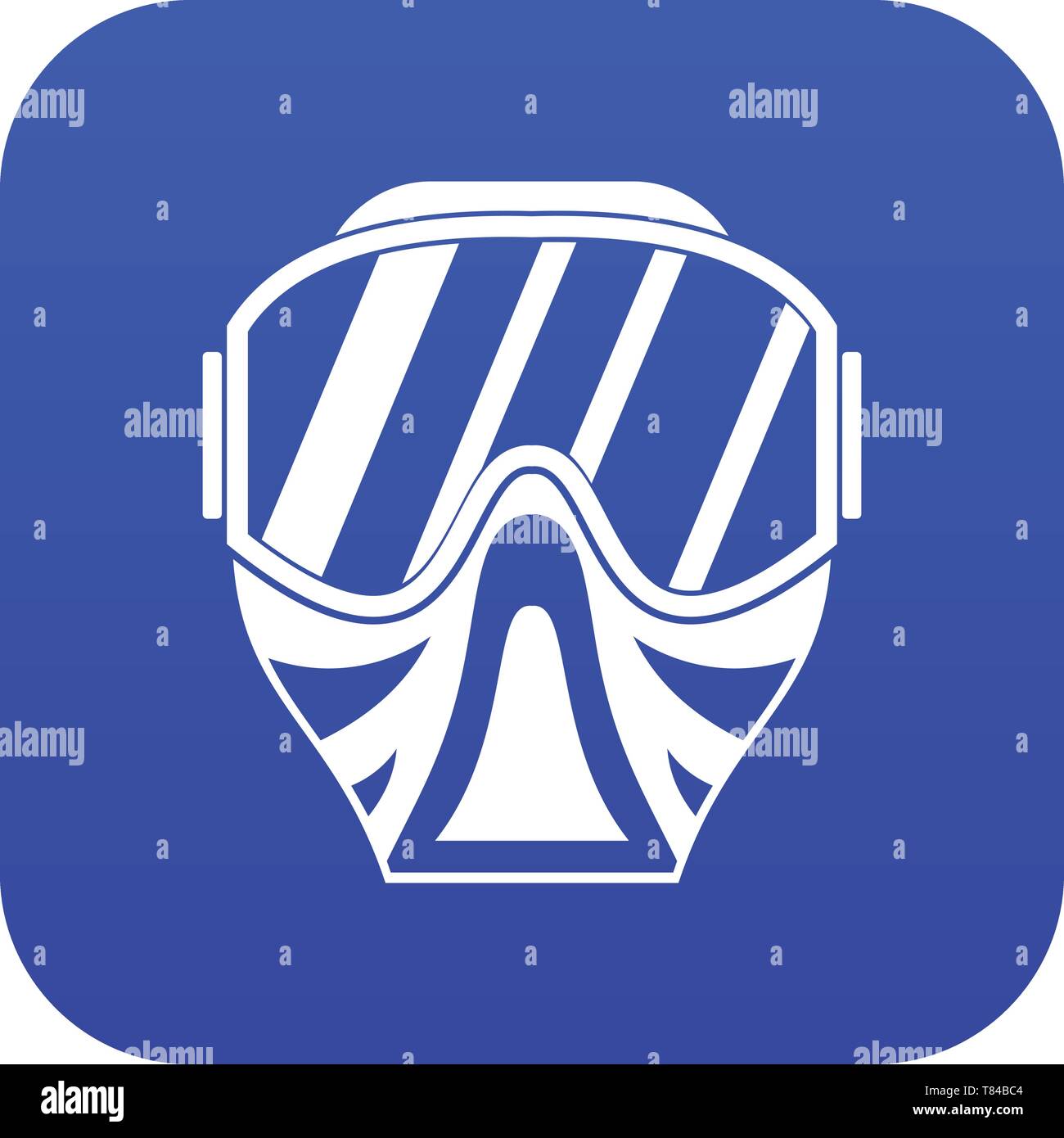 Paintball mask icon digital blue Stock Vector Image & Art - Alamy