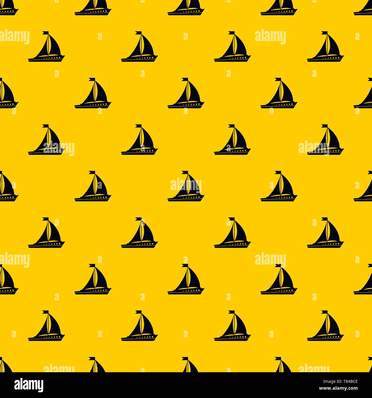 Sailing ship pattern vector Stock Vector Image & Art - Alamy